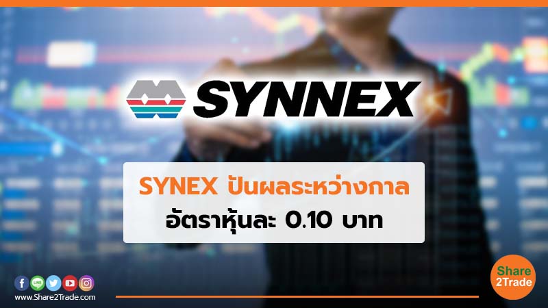 SYNEX ปันผลระหว่างกาล อัตราหุ้นละ 0.10 บาท | Share2Trade